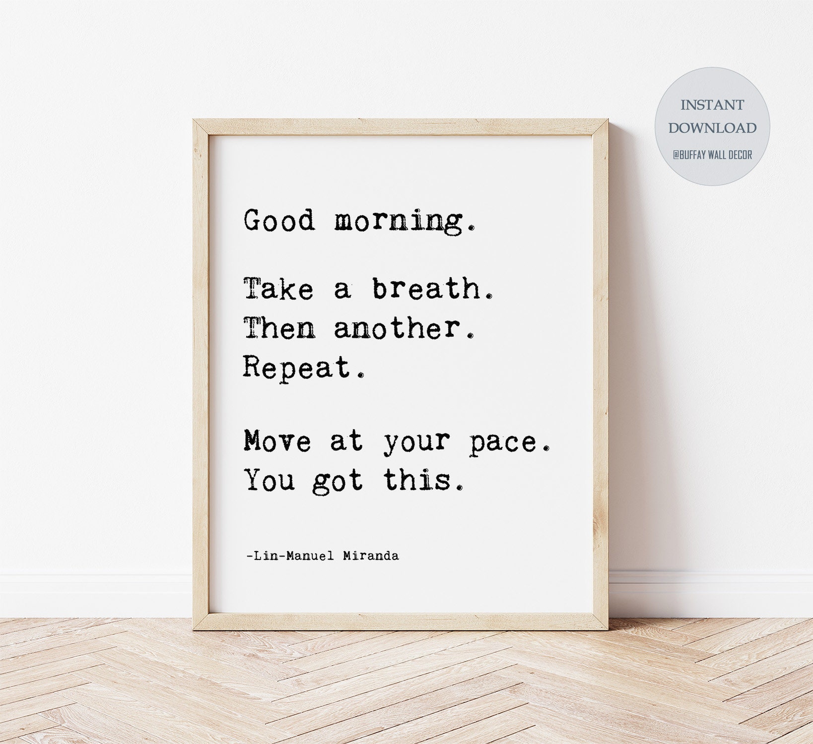 Lin Manuel Miranda Quote Art Print, Motivational Wall Art ...