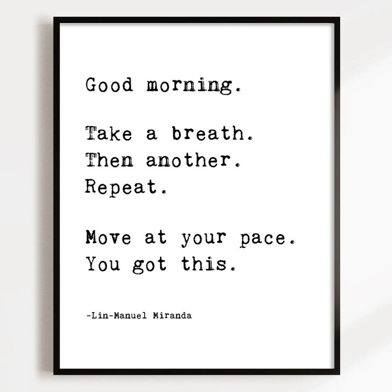 Lin Manuel Miranda Quote Art Print, Motivational Wall Art ...