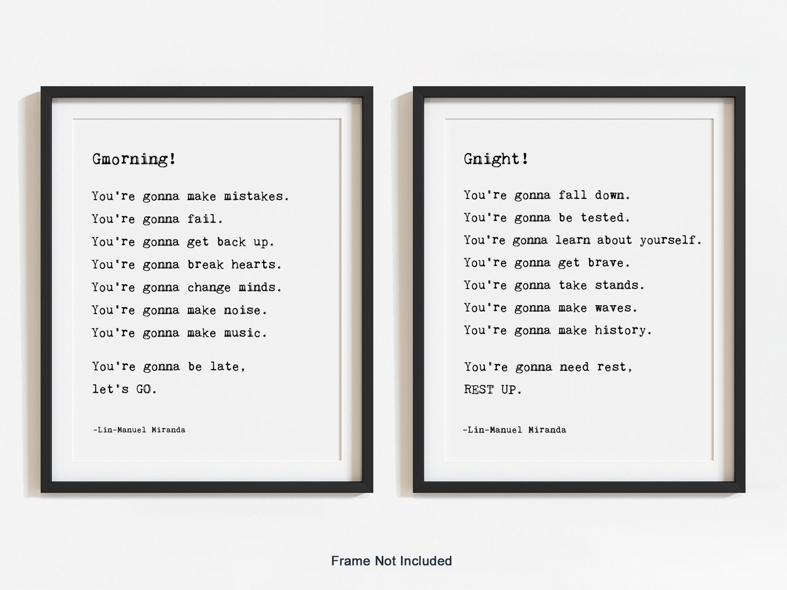 Lin Manuel Miranda Quote Art Print, Motivational Wall Art ...