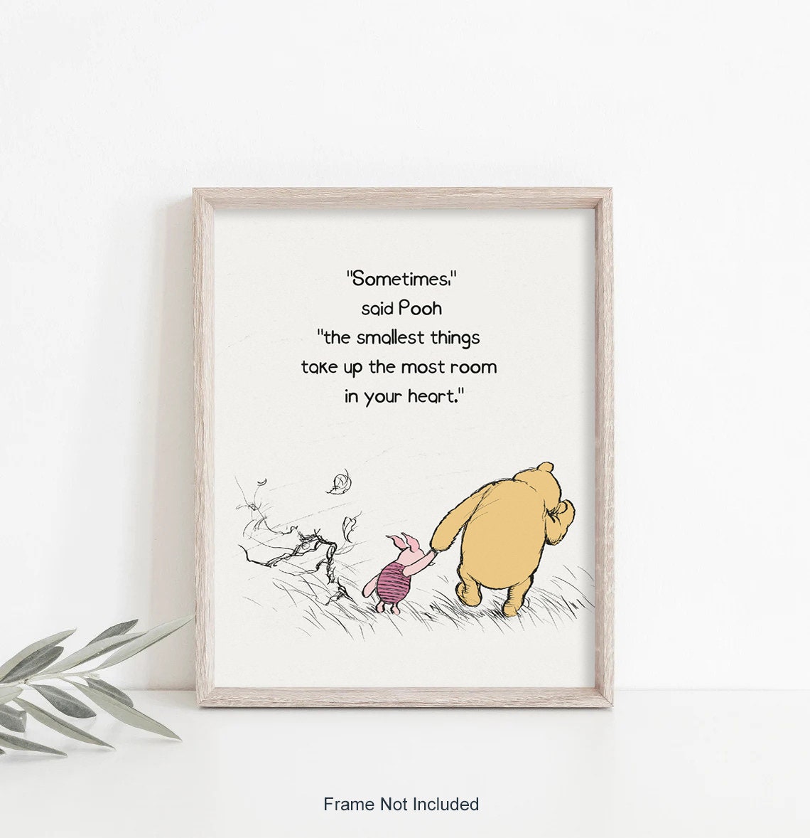 Sometimes the Smallest Things...winnie the Pooh Quote Wall Art, Classic ...