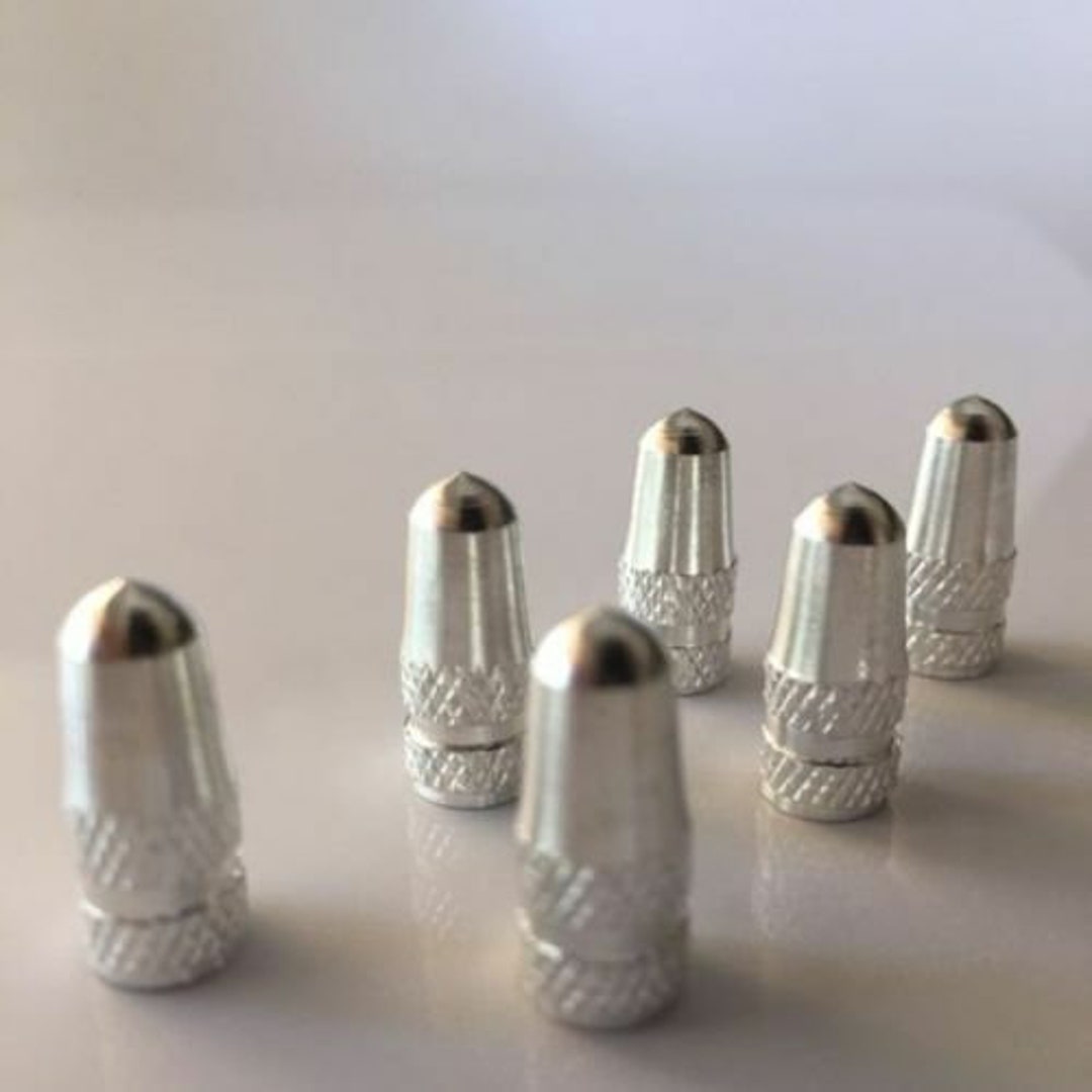 6 Presta Alloy Valve Caps... & 1 Valve Core Tool ...silver - Etsy