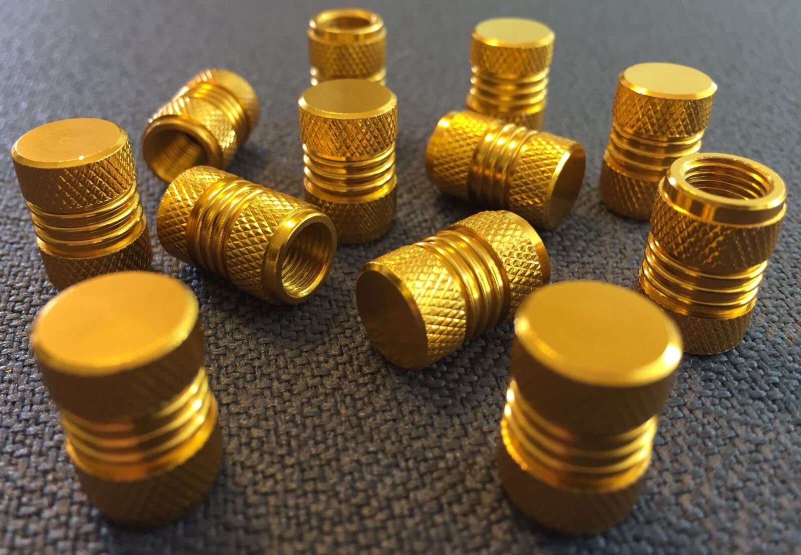 6 ALUMINUM (premium) Valve STEM CAPS ( Gold ) - Etsy