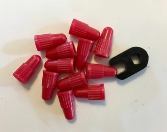 Red Valve Caps - Etsy