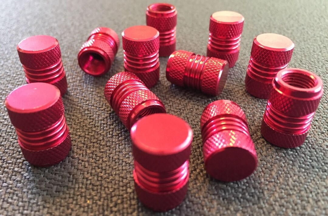 6 ALUMINUM (premium) Valve STEM CAPS ( Dark Wine Red ) - Etsy