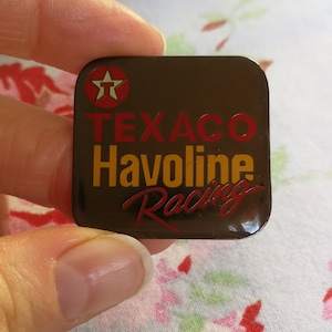 Vintage Texaco Havoline Racing Pin Logo Badge 90's Nascar Gift Uniform ...