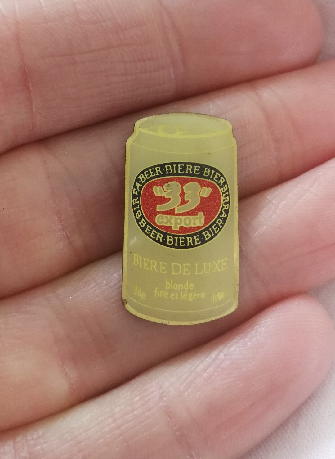 Vintage 33 Export Can Enamel Pin Beer Badge Logo Lapel Alcohol ...