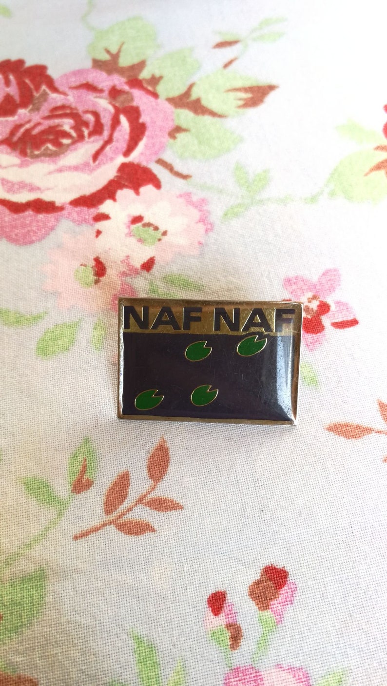Vintage French Naf Naf Enamel Pin Badge 1990's Made in - Etsy