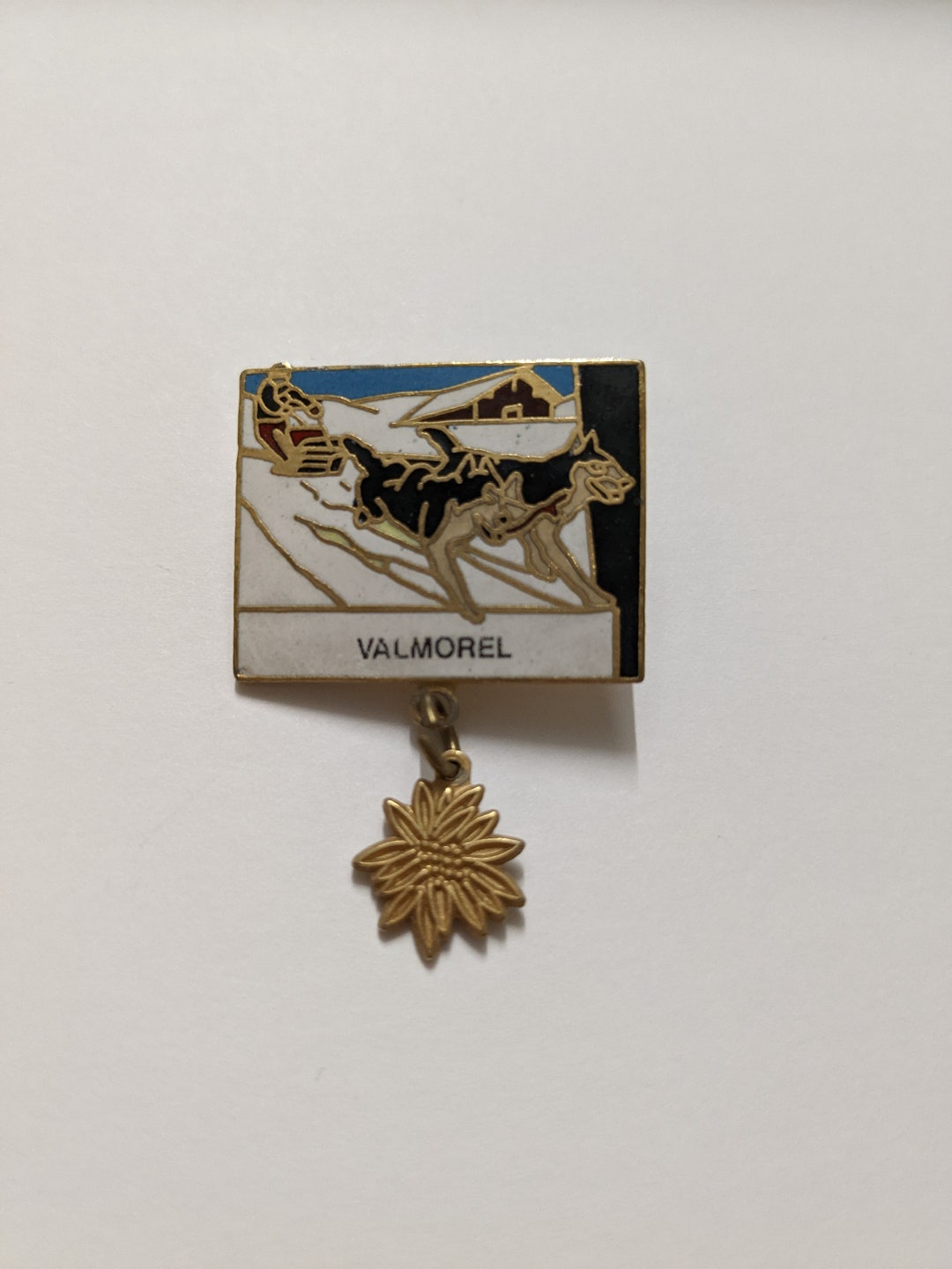 Vintage French Valmorel Ski Station Pin Badge Logo Made in France ...
