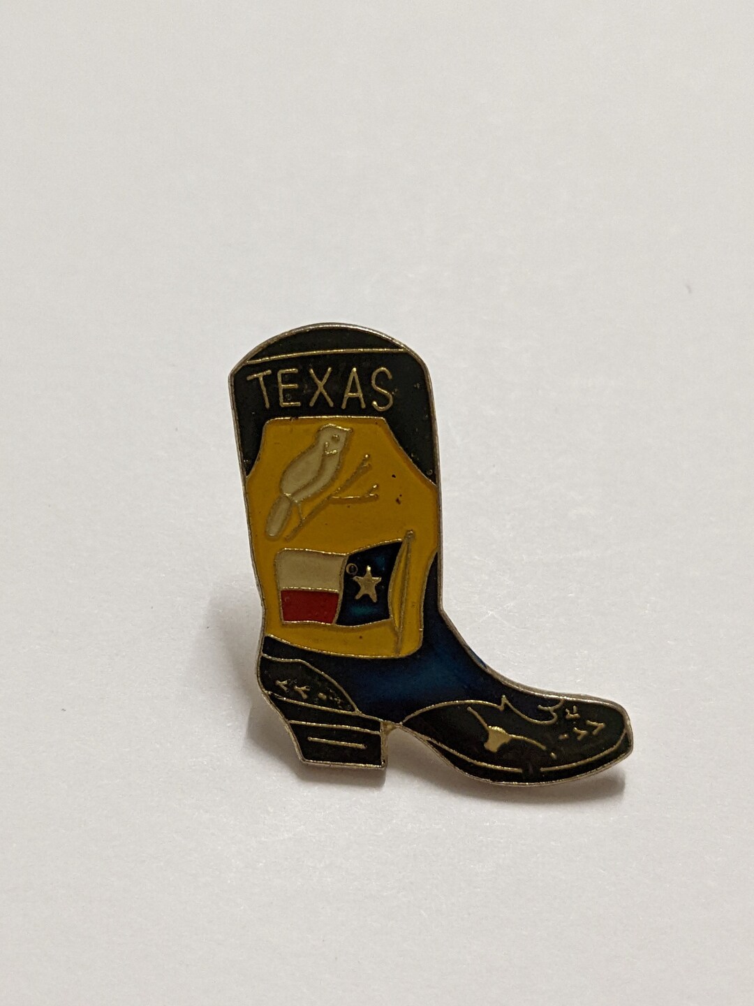 Vintage Texas Santiags Boots Enamel Pin Badge Logo Lapel / Hat Pin ...