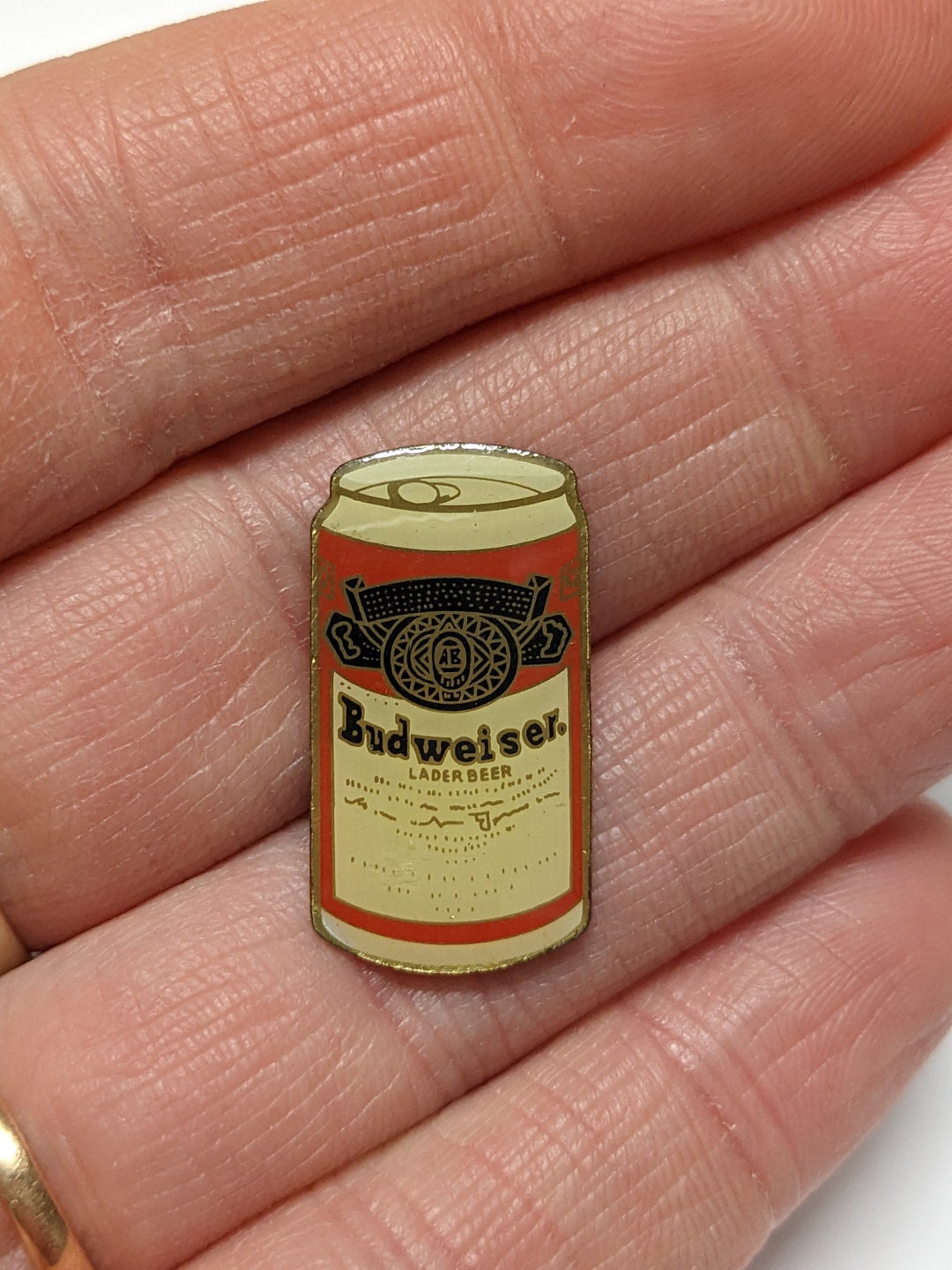 Vintage Budweiser Can Enamel Pin Beer Badge Logo Lapel Alcohol ...