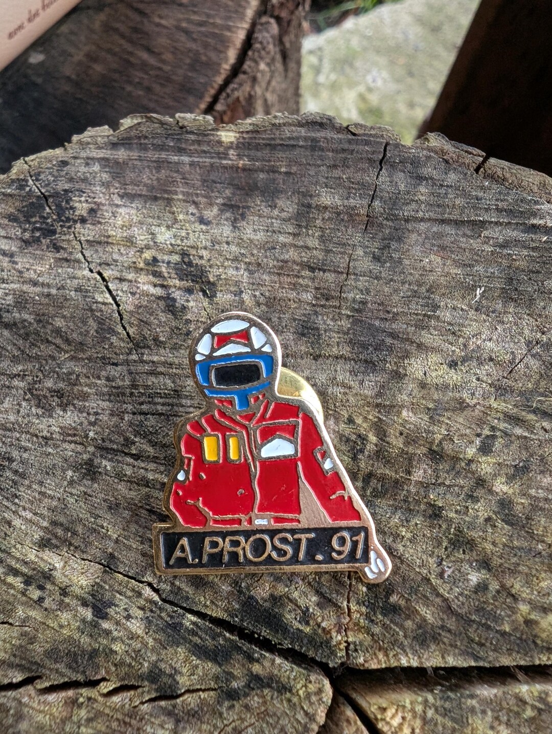 Vintage Alain Prost 91 Helmet Enamel Pin Logo Badge 90's Gift for ...