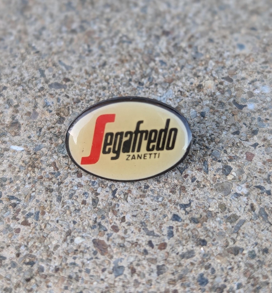 Vintage French Segafredo Zanetti Pin Italian Coffee Badge Logo Enamel ...