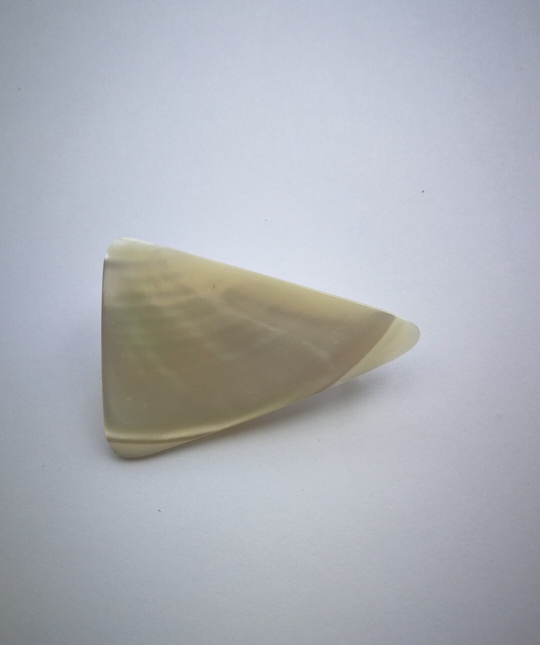 Vintage French Mother of Pearl Triangle Shaped 1950's Brooch Made in ...
