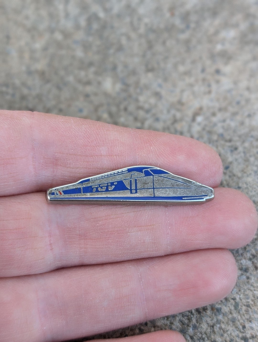 Vintage TGV Train Logo Pin SNCF Badge Gift Engine Fast Train Transportation Lapel Pin Emblem ...