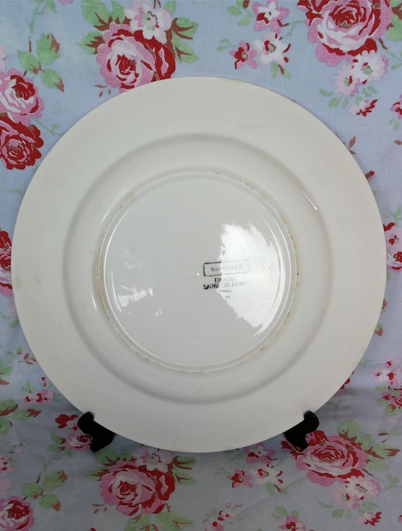 Plates Dining & Serving Vintage Large French Digoin Sarreguemines ...