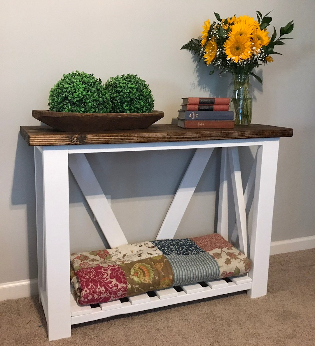 Farm House Sofa Table - Etsy