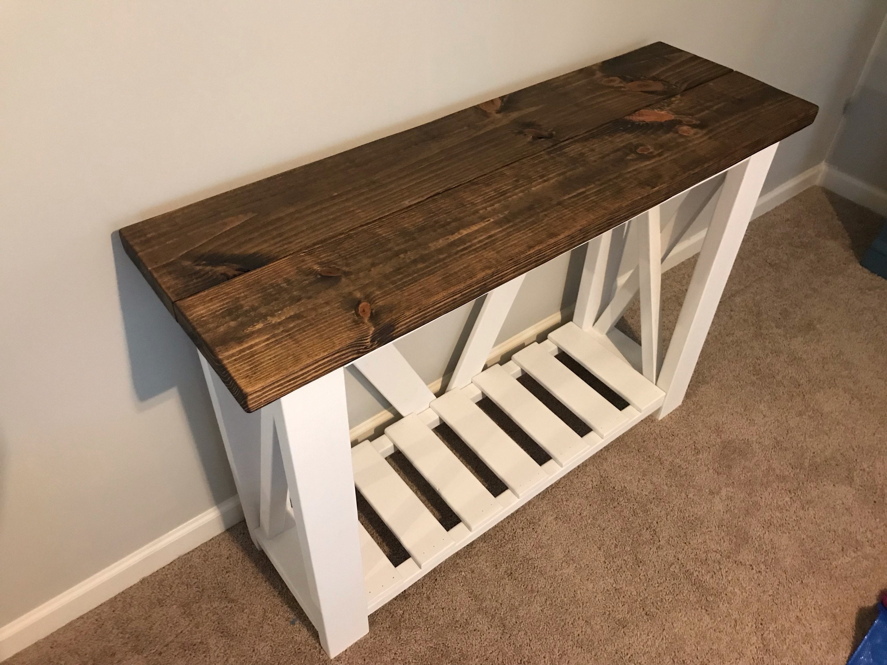 Farm House Sofa Table - Etsy