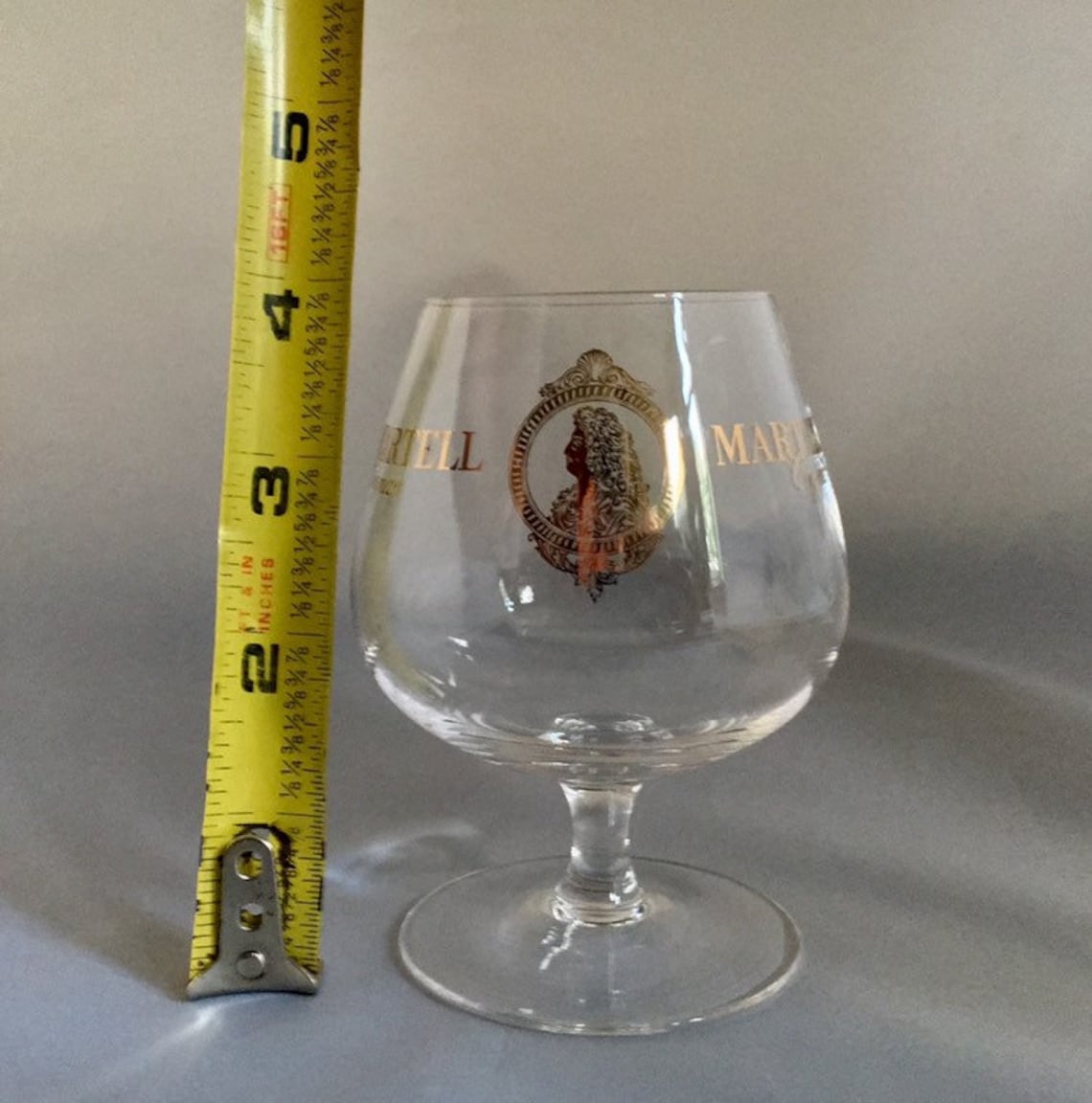 One Martell Cognac Glass. Vintage French Café/barware. French Brandy ...