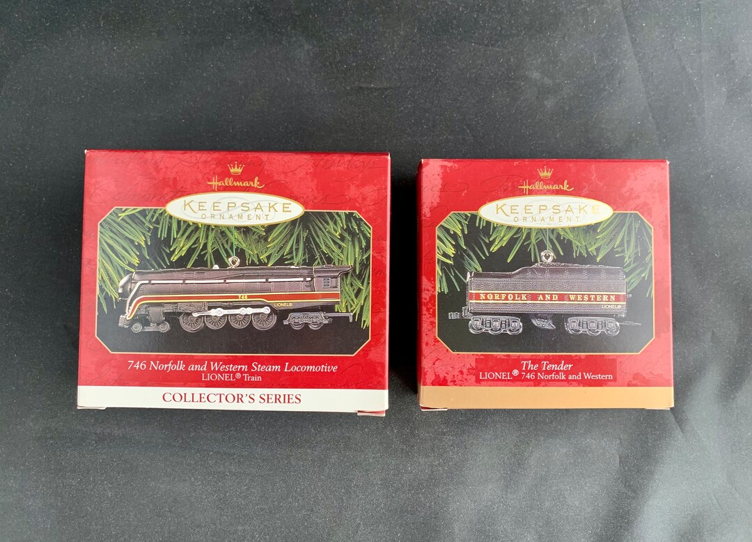 1999 Hallmark Keepsake Ornament Titled "746 Norfolk and Western Steam ...