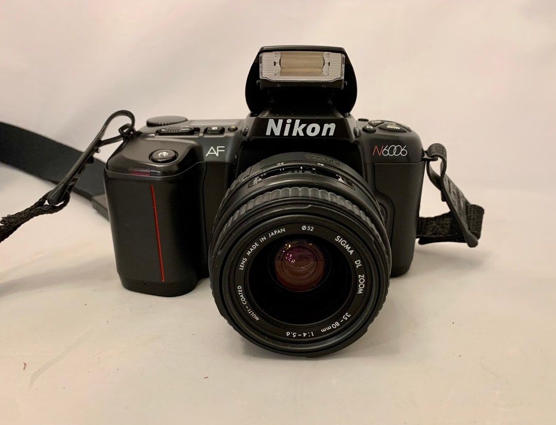 Nikon N6006 SLR 35mm Film Camera W/ Sigma DL 1:4-5.6 35-80mm Zoom Lens ...