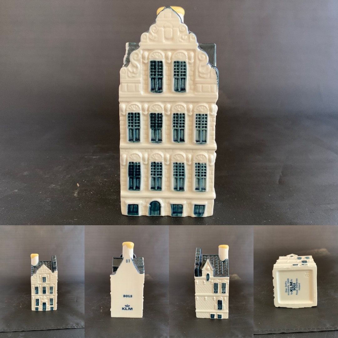 KLM Airlines Porcelain Collectivle Delft House Bols Genever Gin ...