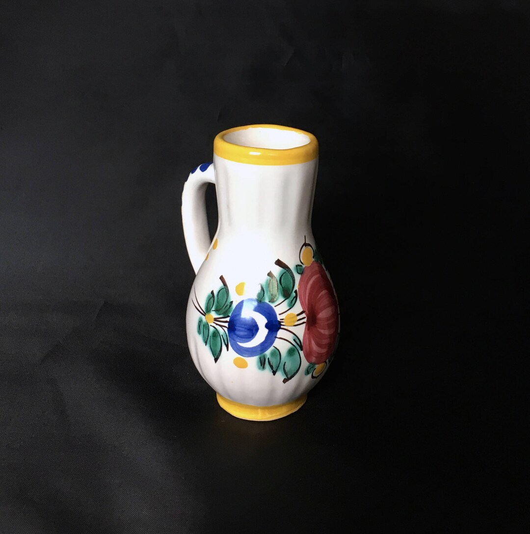 Vintage Miniature Decorative Modra Majolika Pitcher From Slovakia - Etsy