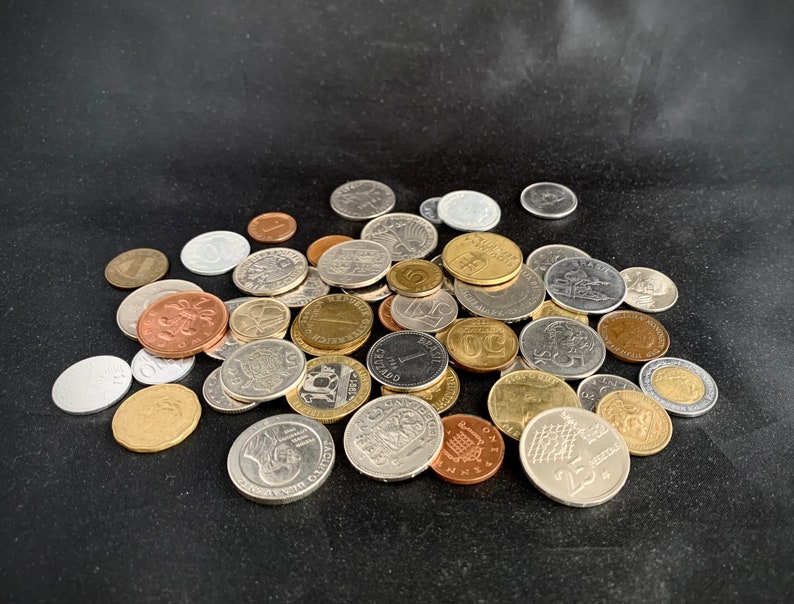 50 Mystery Coins From Around the World (great for Collections) - Etsy