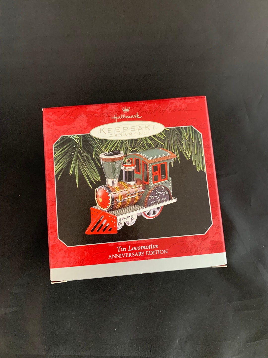 1998 Hallmark Keepsake Ornament Titled "tin Locomotive Anniversary ...