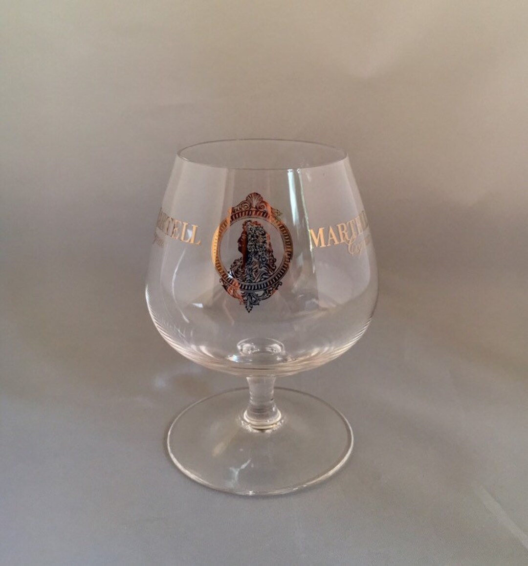 One Martell Cognac Glass. Vintage French Café/barware. French Brandy ...