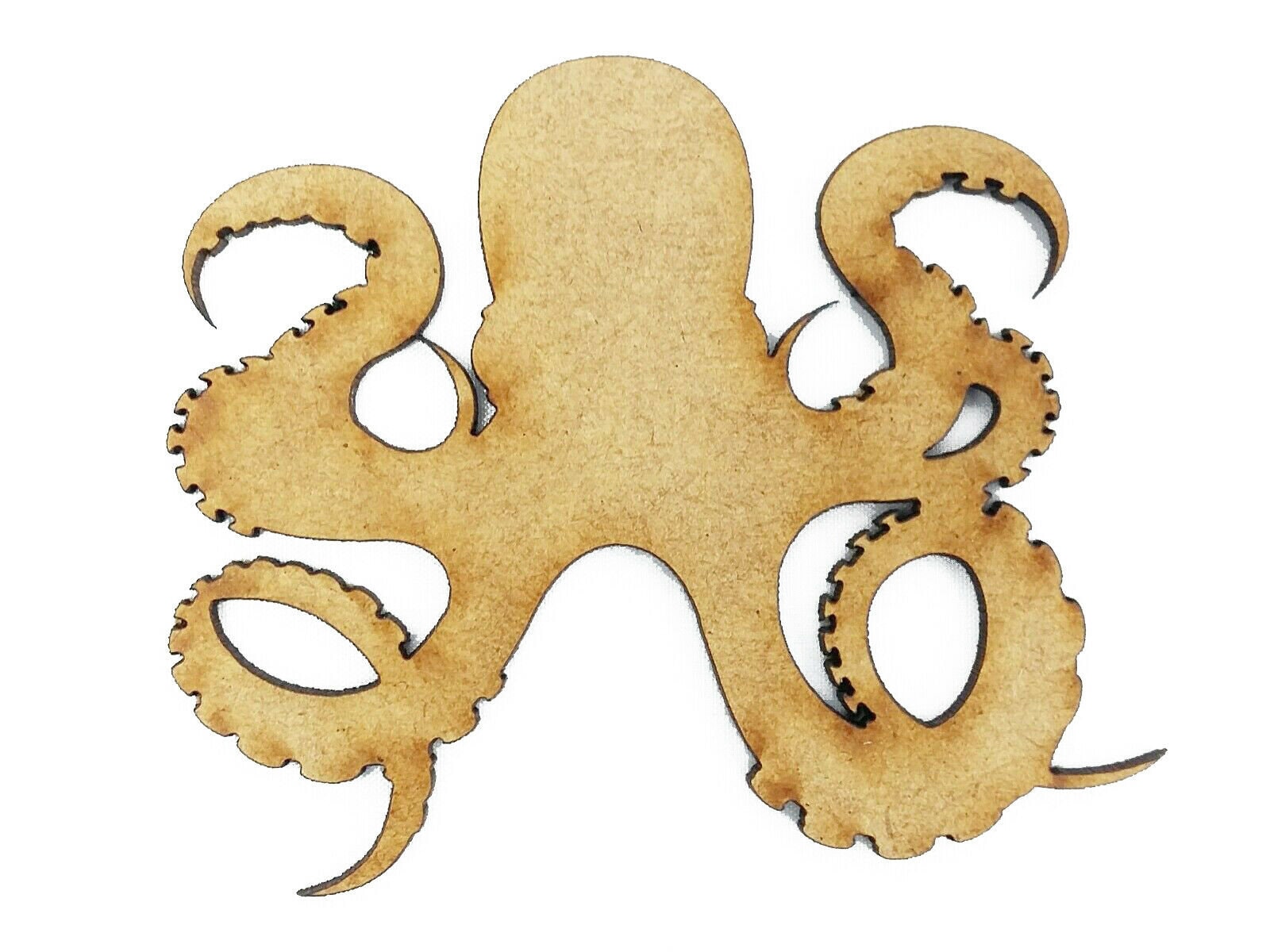 Wooden MDF Octopus Shapes Palpus Tentacles Cartoon Sea Life - Etsy