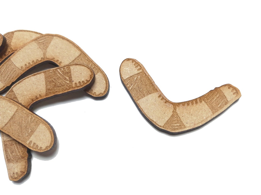 Wooden Boomerang Craft Shape MDF Laser Cut Out Pieces Slices Blank ...