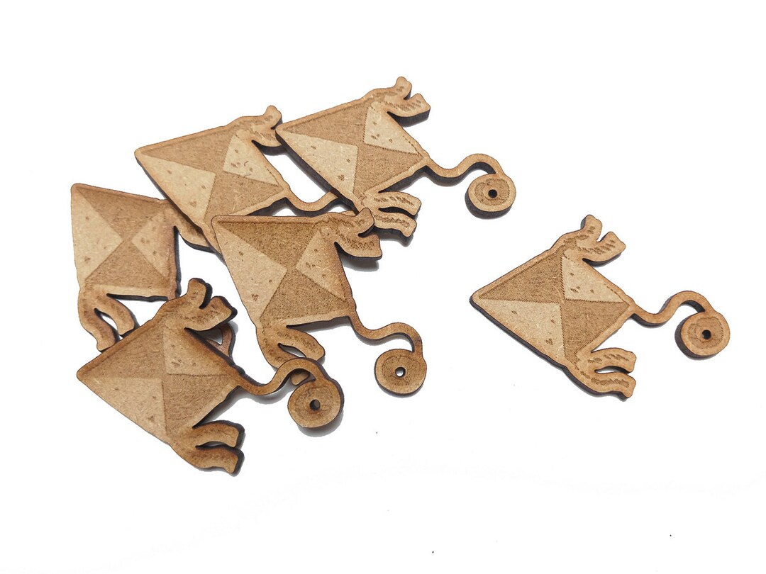 Wooden Kite Craft Shape MDF Laser Cut Out Pieces Slices Blank ...