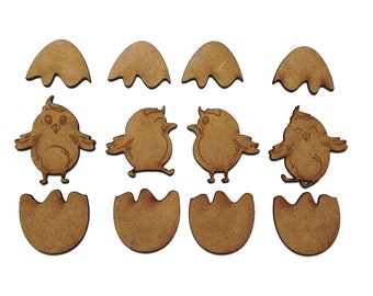 Easter Egg MDF Craft Shapes Wooden Blank Tags Decoration Embellishment ...