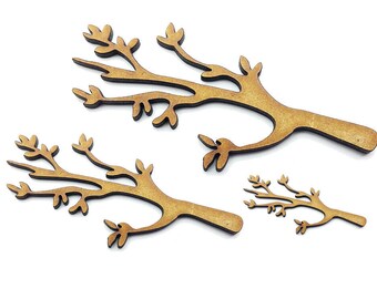 Wooden Tree, Branch, Floral, Craft Shape, Cutouts, Wood Embellishment ...
