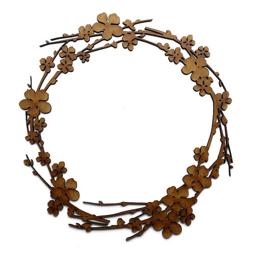 Wooden Tree Branch Leaf Floral Craft Shape Cutouts Wood - Etsy