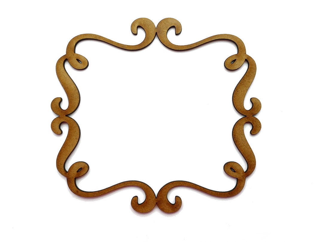 Wooden Picture, Frame, Floral, Craft Shape, Cutouts, Wood Embellishment ...