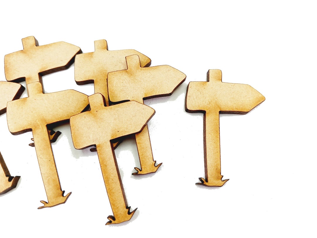 Wooden Signpost MDF Craft Shapes Laser Cut Embellishment Decoration - Etsy