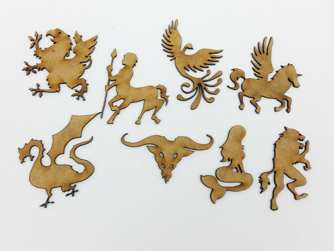 Wooden Mythical Creatures, Craft Shape, Cutouts, Wood Embellishment ...