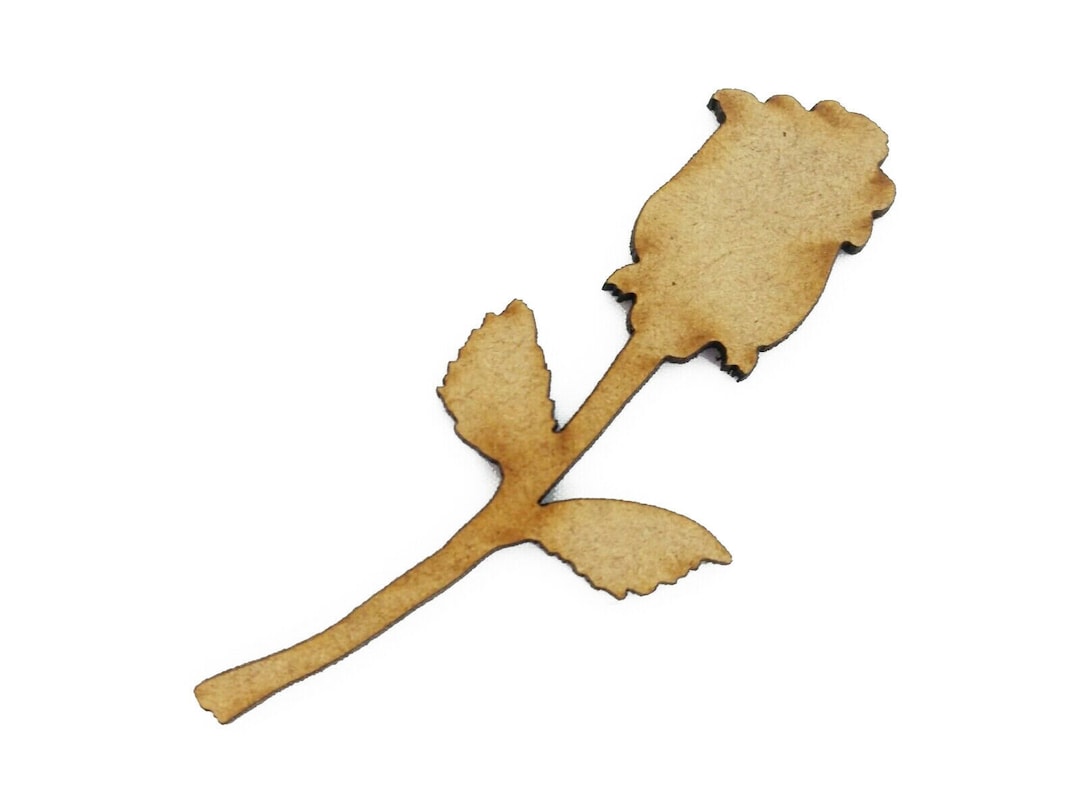 Wooden Flower, Rose, Plant, Floral, Craft Shape, Cutouts, Wood ...