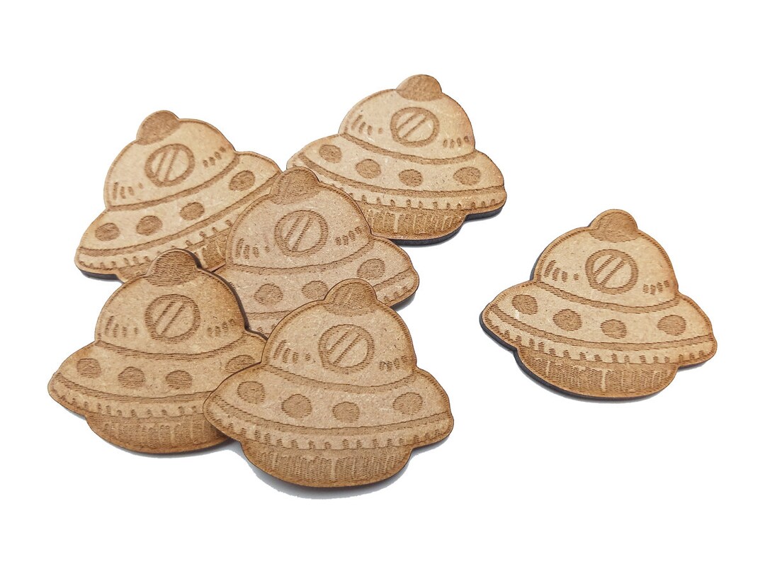 Wooden UFO Craft Shape MDF Laser Cut Out Pieces Slices Blank ...