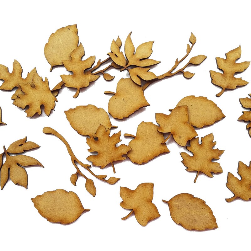 Wooden Leaves - Etsy