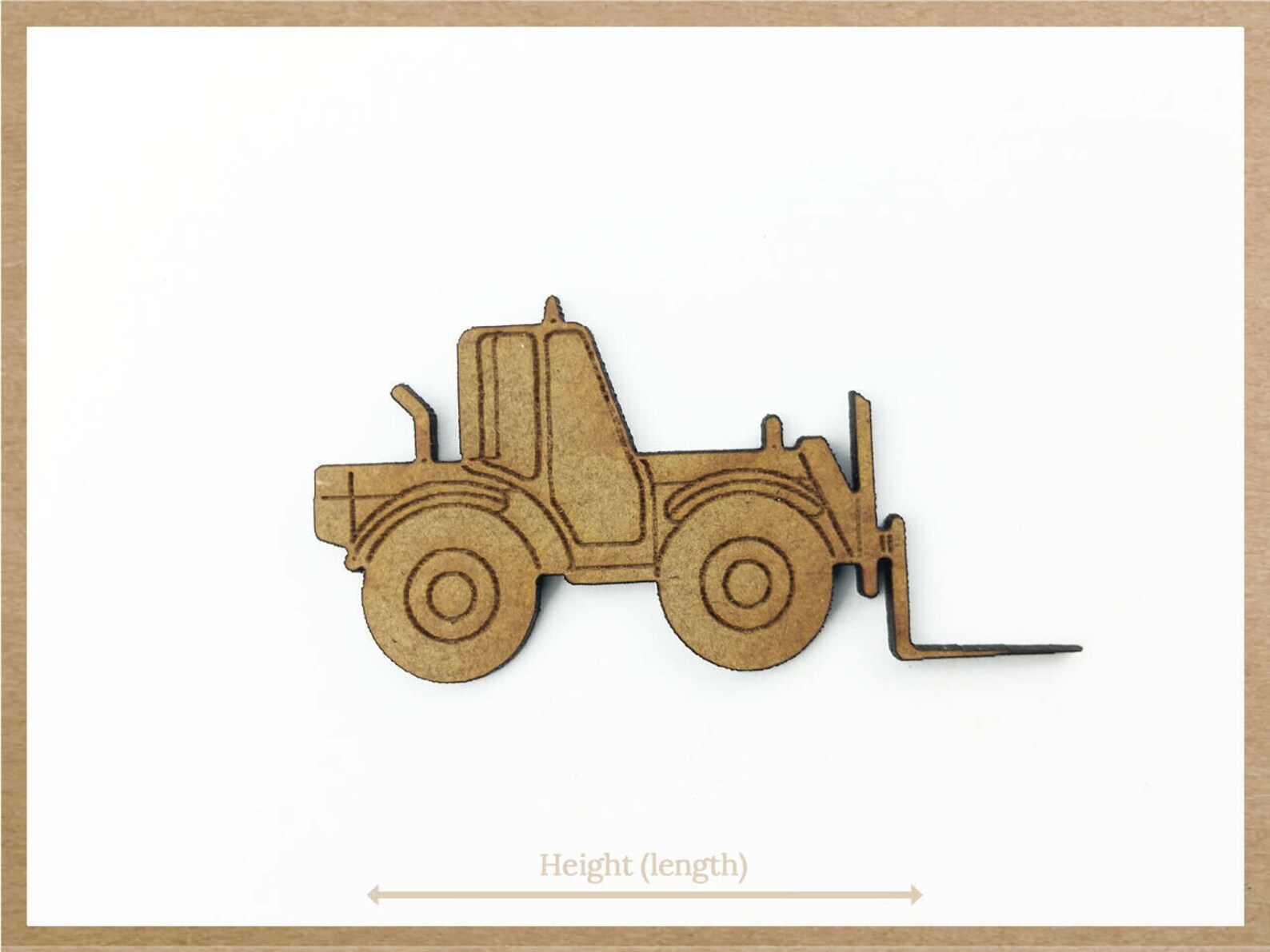 Wooden MDF Shapes Forklift Vehicle Tractor Transport Craft | Etsy
