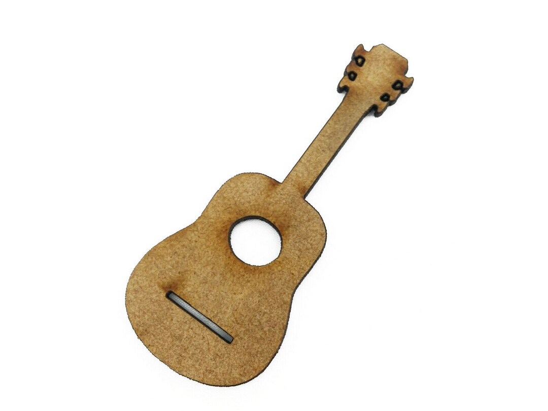 Wooden Guitar, Instrument, Music, Craft Shape, Cutouts, Wood ...