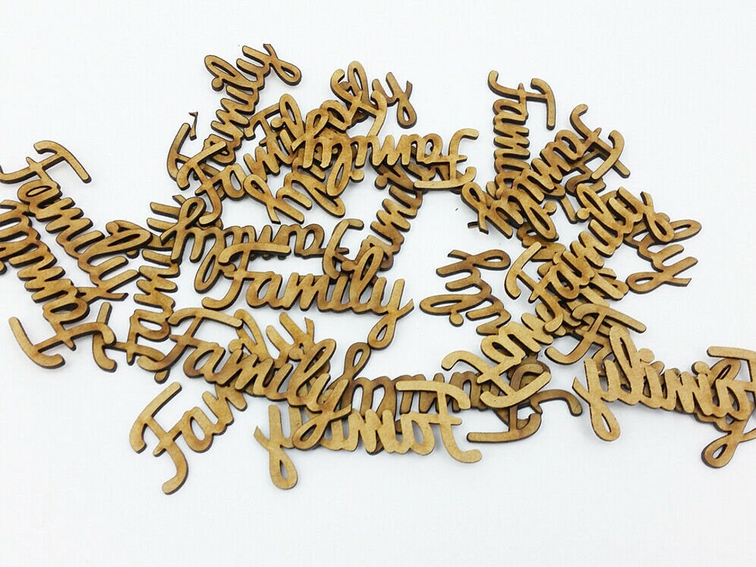 Wooden Family, Words, Home, Kids, House, Craft Shape, Cutouts, Wood ...