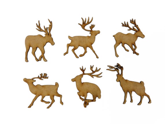 Wooden Reindeer Caribou Animal Christmas Craft Shape | Etsy