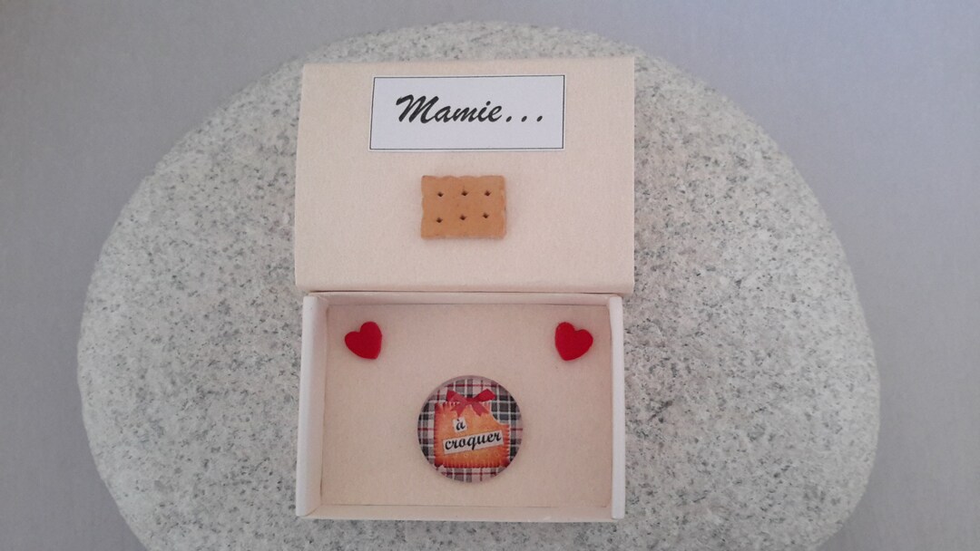 Boîte à Message Mamie à Croquer Fête Des Grand-mères Coeur Petit ...