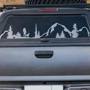 Hiker and Dog Mountain Decal | Hiking Decal | Dog Decal | Mountain ...
