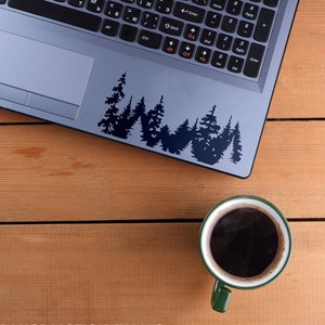 Trees Vinyl Decal, Mountain Decal, Mountain Sticker, Nature Decal ...