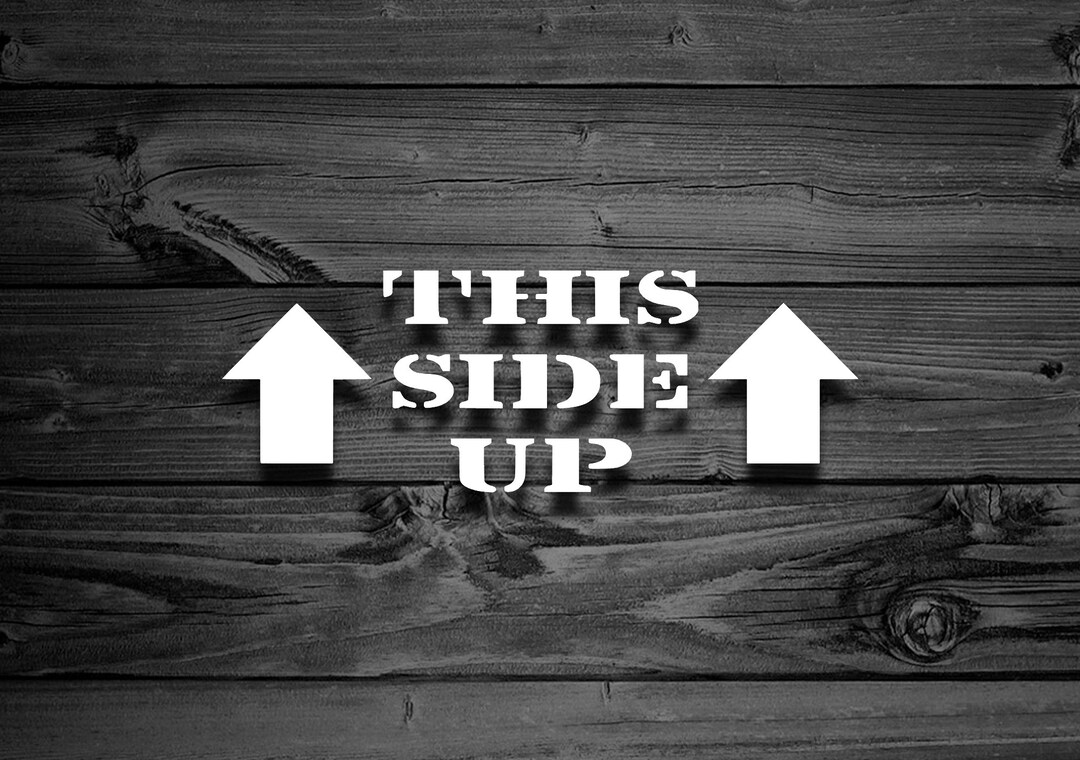 This Side up Decal, Car Decal, Offroad Decal, Outdoor Decal, Laptop ...