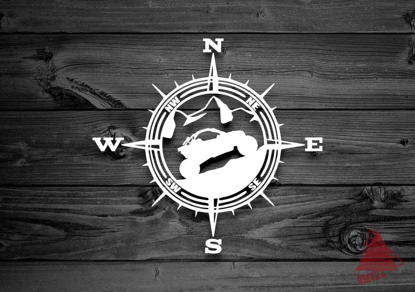 UTV Vinyl Decal Sxs Decal Car Decal Compass Decal Offroad - Etsy